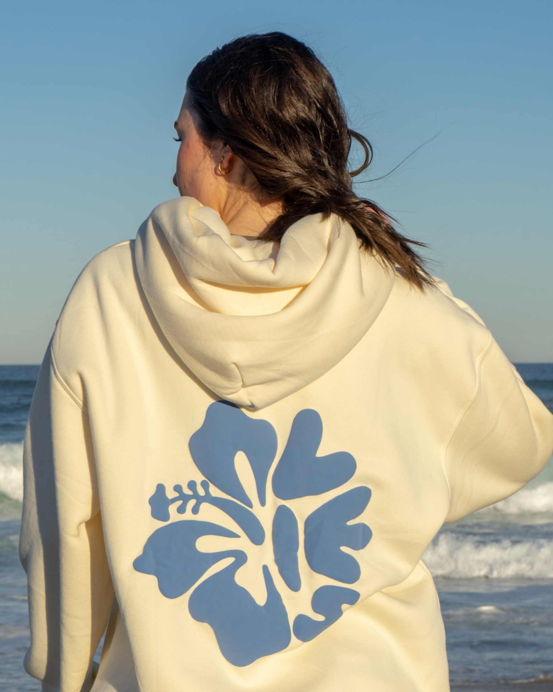 ISLAND BLOOM HOODIE BLUE | Lies Collective